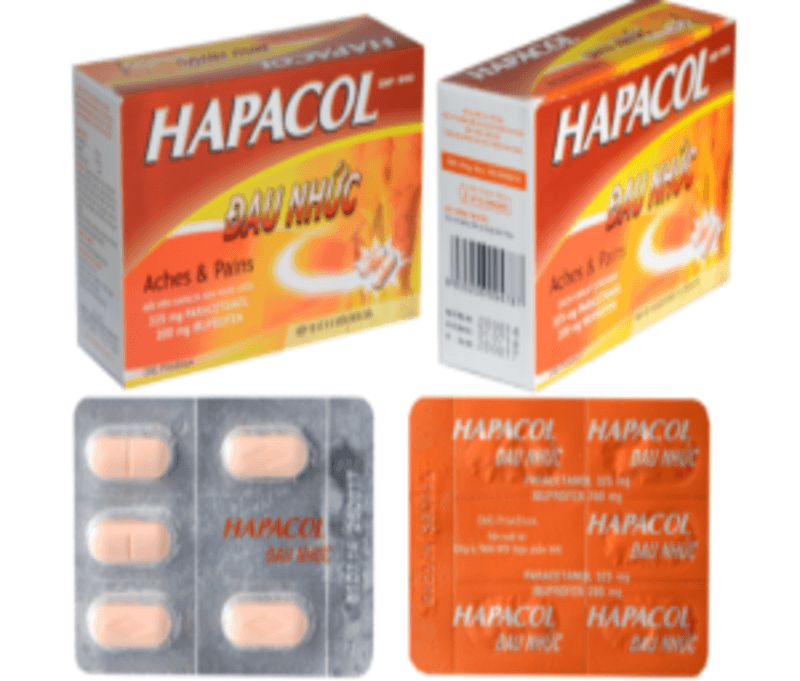Hapacol đau nhức - Thuốc điều trị hạ sốt cảm mạo