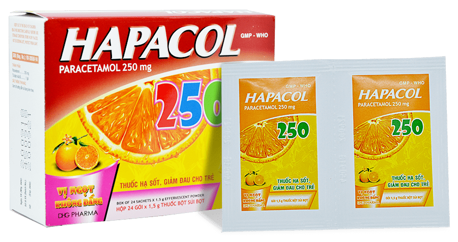 Hapacol 250 - Thuốc giảm đau hạ sốt nhanh